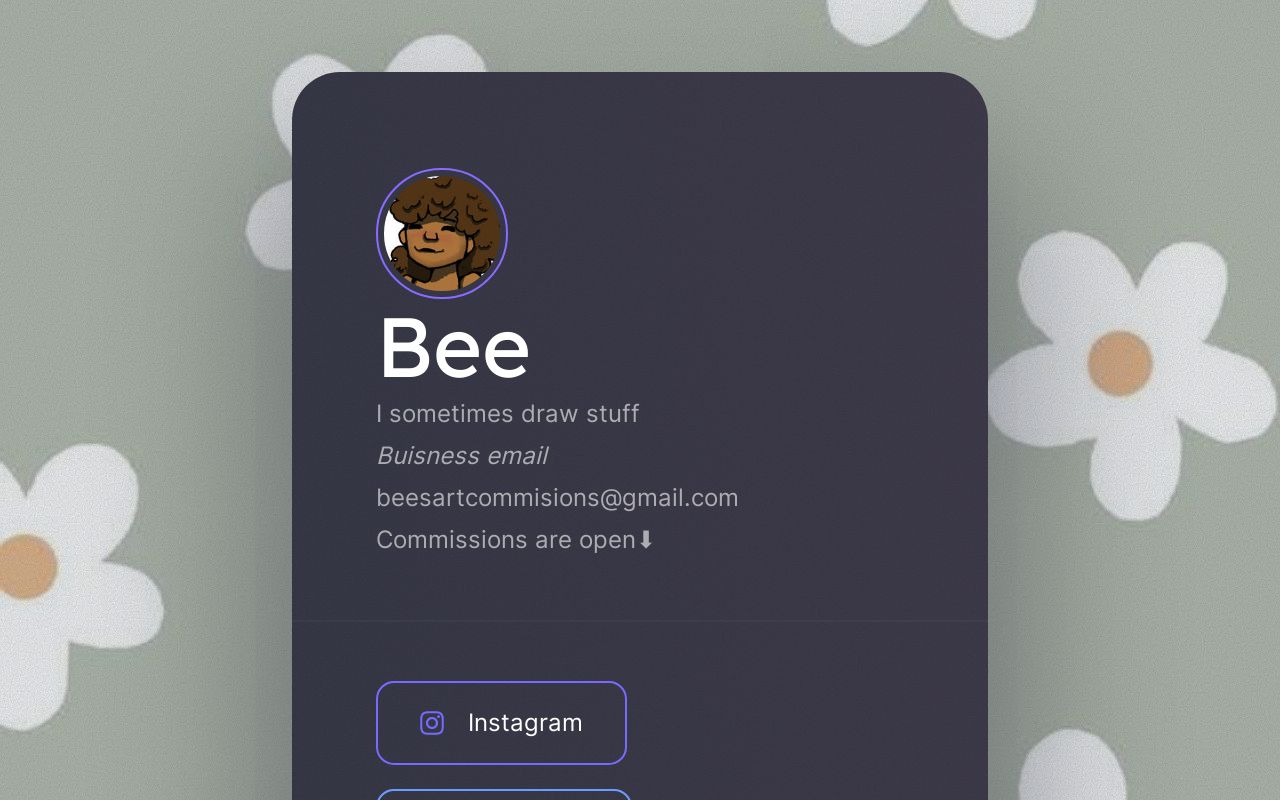 Bee's card
